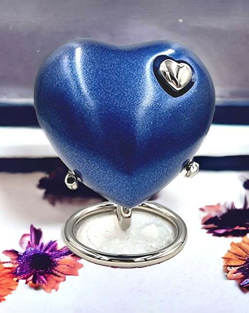 Corazón azul — Relicarios